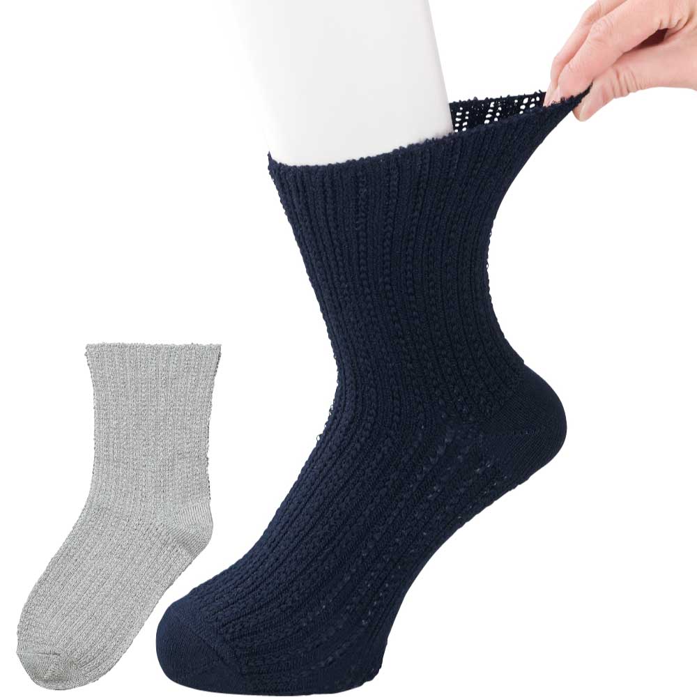 着るサプIFMC.ゴムなし幅広ソックス 24～26cm レディース 婦人 用 イフミック | 男性用衣類,靴下,日本製 靴下 | 介護をてらす笑顔を応援 ハナサンテラス