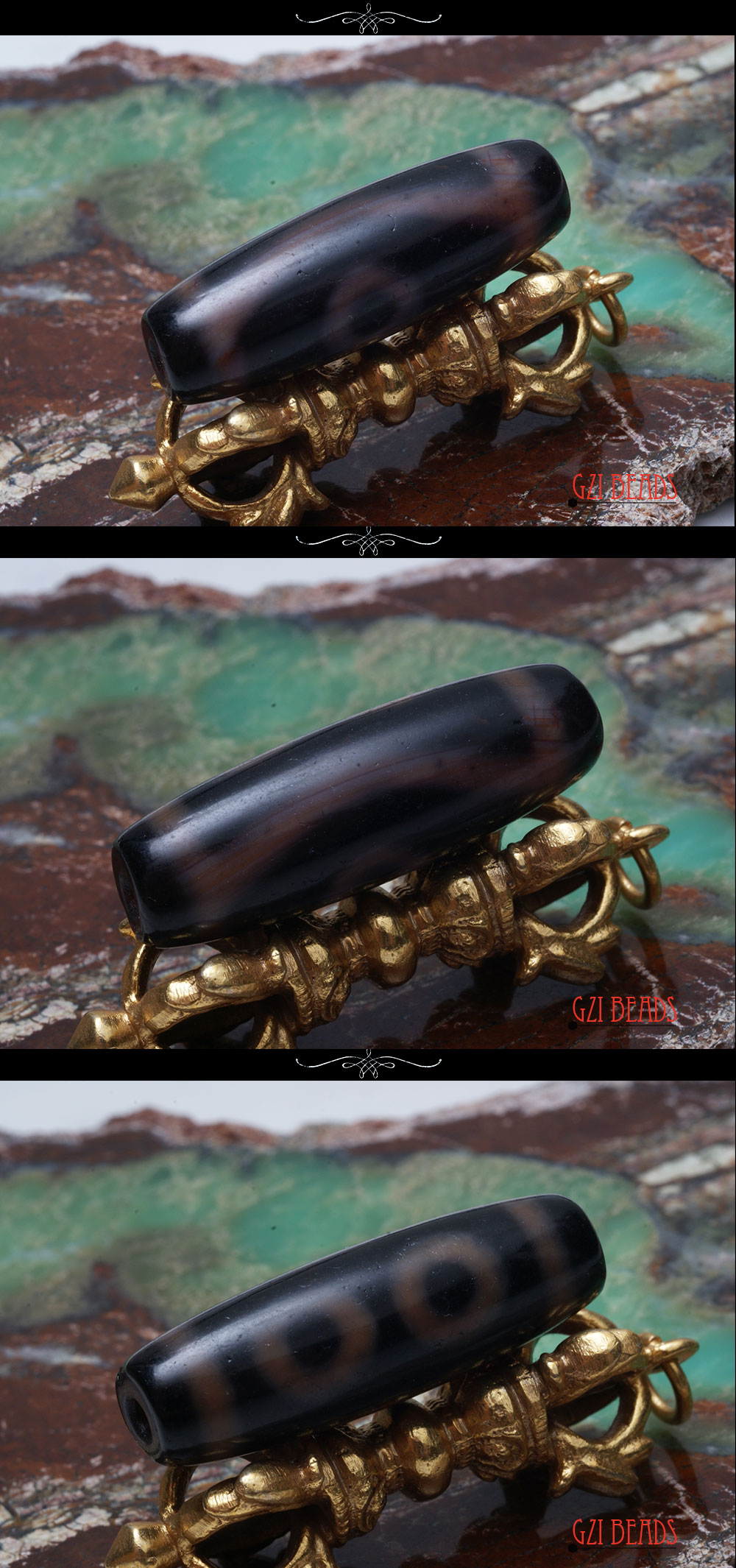 【新品】プレミア！コレクションしたい鮮やかな紅朱砂三眼天珠の落札情報詳細 - Yahoo!オークション落札価格検索 オークフリー