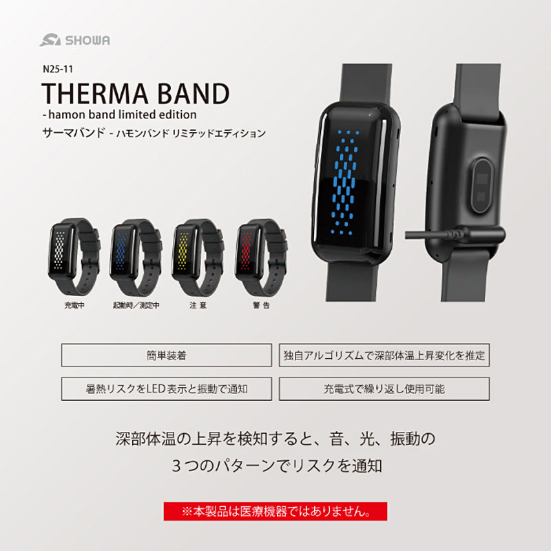 SHOWA 熱中症ウォッチ サーマバンド - ハモンバンド リミテッドエディション N25-11 防水 熱中対策 | 暑さ対策商品,熱中症計/WBGT計/温湿度計 | 労働安全衛生保護具の通販 ...