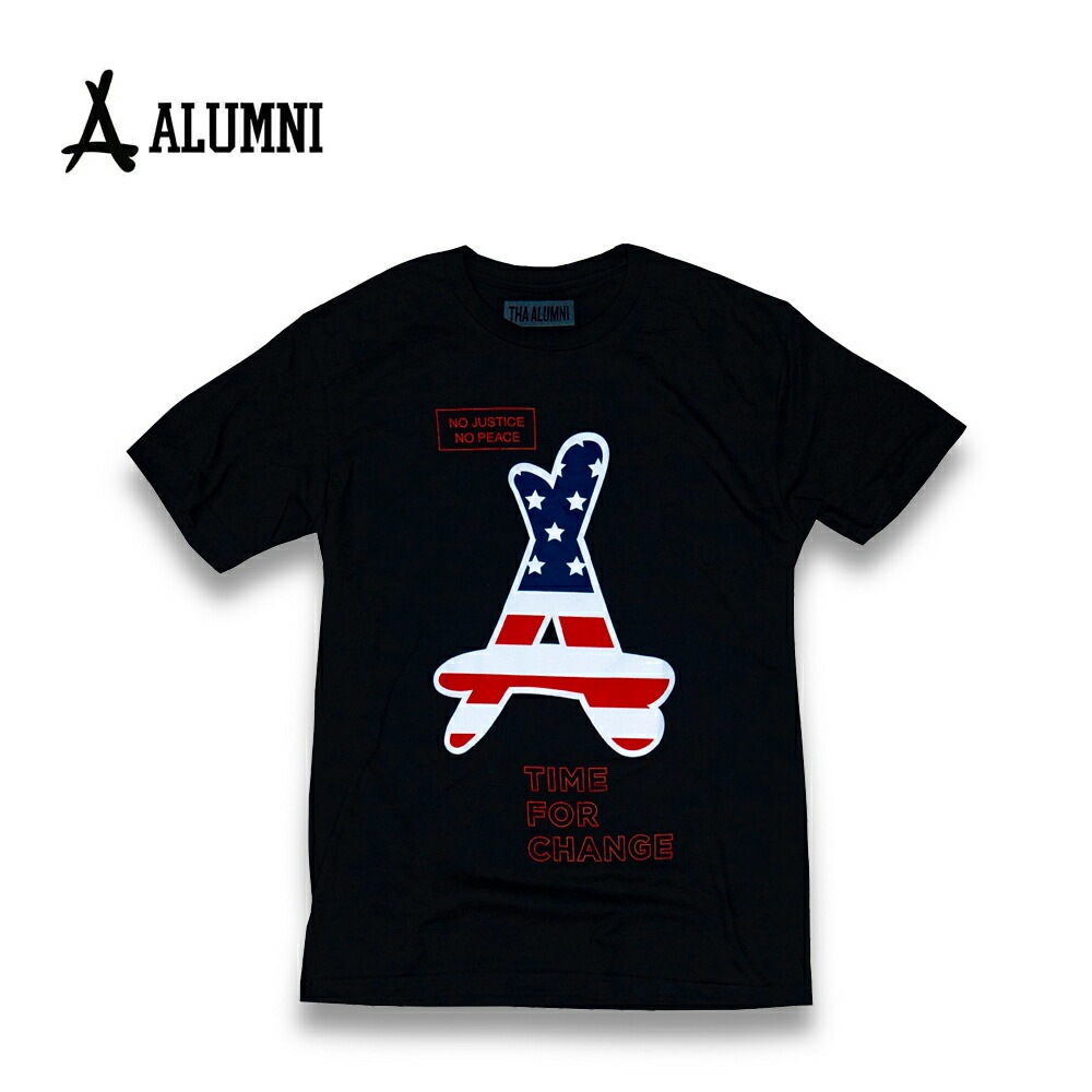 ALUMNIALUMNI CLOTHING アルムナイクロージング TIME FOR CHANGE TEE BLACK メンズ インポート ...