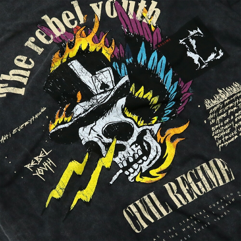 Civil Regime シビル・レジーム TIMES UP TEE VINTAGE BLACK Tシャツ | すべての商品 | ABLAZE-K