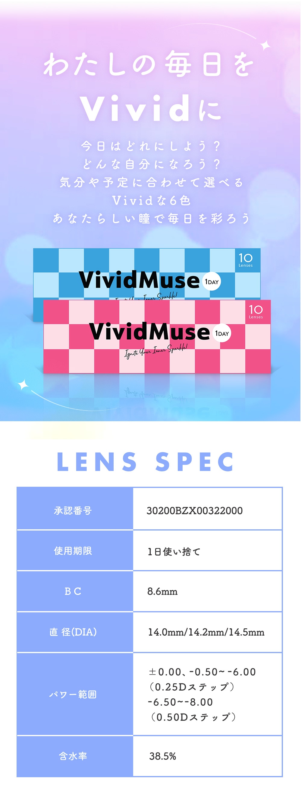 Vivid Muse商品一覧