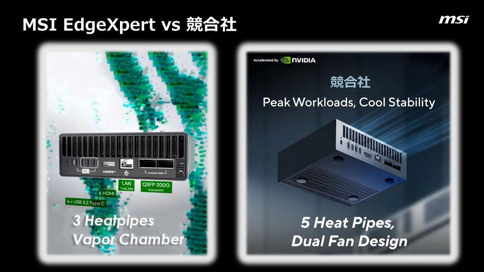 MSI EdgeXpert｜デスクトップAIスーパーコンピューター（DGX Spark）