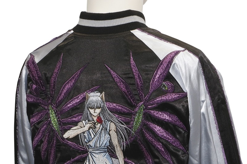 幽遊白書×TEN STRIKE 蔵馬 × 飛影 柄 刺繍 リバ－シブル スカジャン （ YUSJ-003