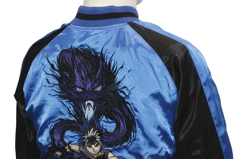 幽遊白書×TEN STRIKE 蔵馬 × 飛影 柄 刺繍 リバ－シブル スカジャン （ YUSJ-003