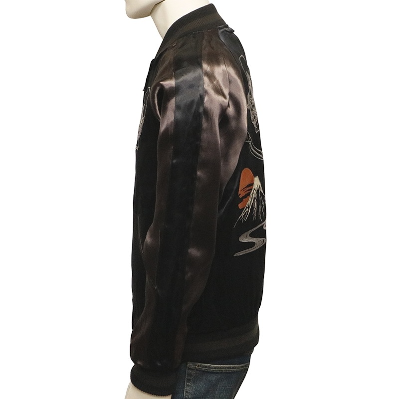 古都古都 ことこと ガシャ髑髏 柄 リバ－シブル スカジャン （ KTJK-006 ） XXXLサイズ