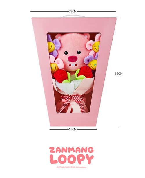 （先払いのみ）韓国キャラクターグッズ ZANMANG LOOPY ジャンマンルピー 花束 ぬいぐるみ 30cm | キャラクターグッズ,ポロロ ...