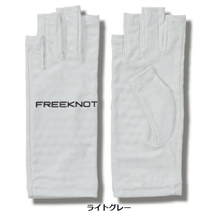 FREEKNOT フリーノット HYOON EX グローブ 5本カット Y4173-3500 冷感刺激 吸熱冷感 2WAYストレッチ UPF50 冷感持続 特殊冷感プリント 軽量 手袋 指切り ...