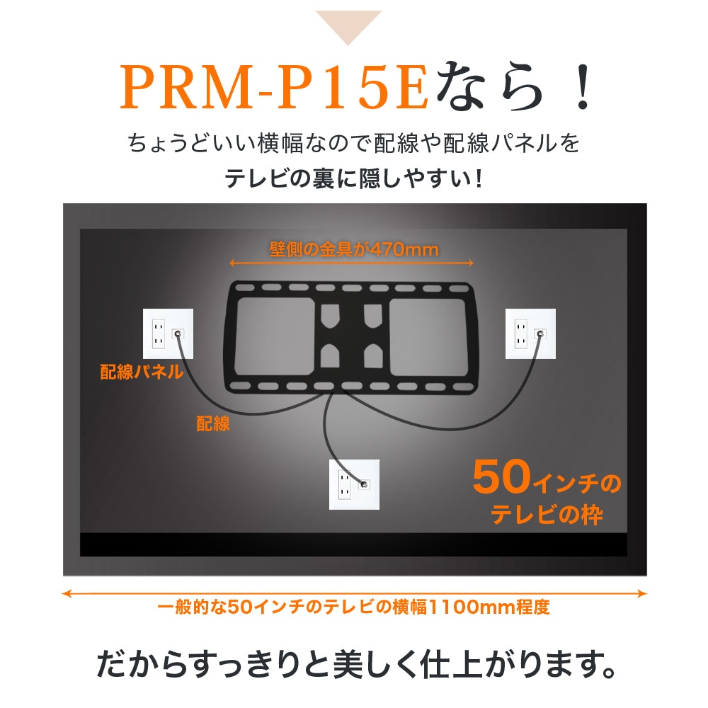 工事業者推薦 壁掛け金具 上下左右角度調節ロングアーム - PRM-P15E | スタイリッシュテレビ壁掛け金具,37～65インチ向け ...
