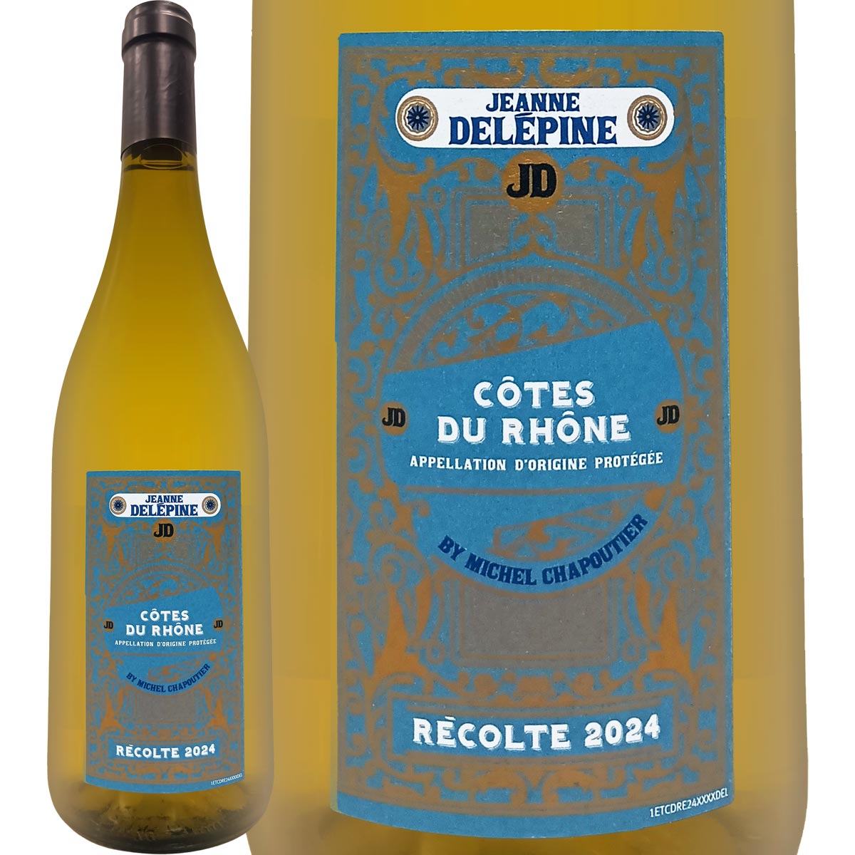 ジャンヌ・デレピーヌ・コート・デュ・ローヌ・ブラン バイ・ミシェル・シャプティエ 2024 | 種類別に探す,白ワイン | 業務用ワイン卸仕入れ専門店EVAWINE