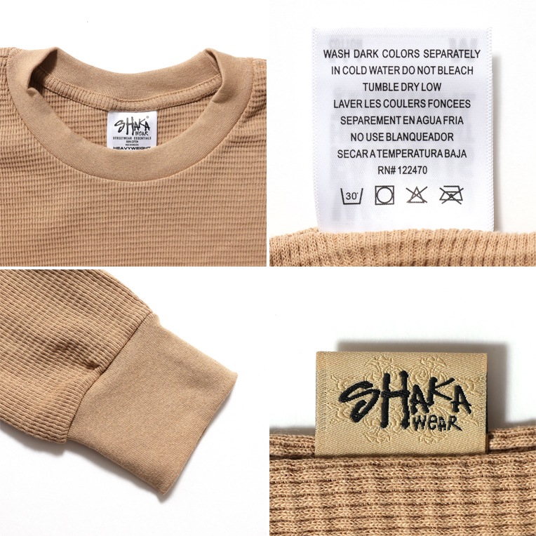 SHAKA WEAR / シャカウェア SW2031 HEAVY THERMAL LONG SLEEVE / ヘビーサーマル ロングスリーブ ...