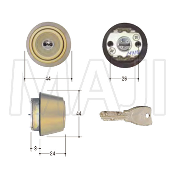 MCY-503 MIWA,美和ロック PS 2個同一シリンダー | 鍵（メーカー別シリンダー）,MIWA・美和ロックPR | 鍵の卸売りセンターまるごとショップ