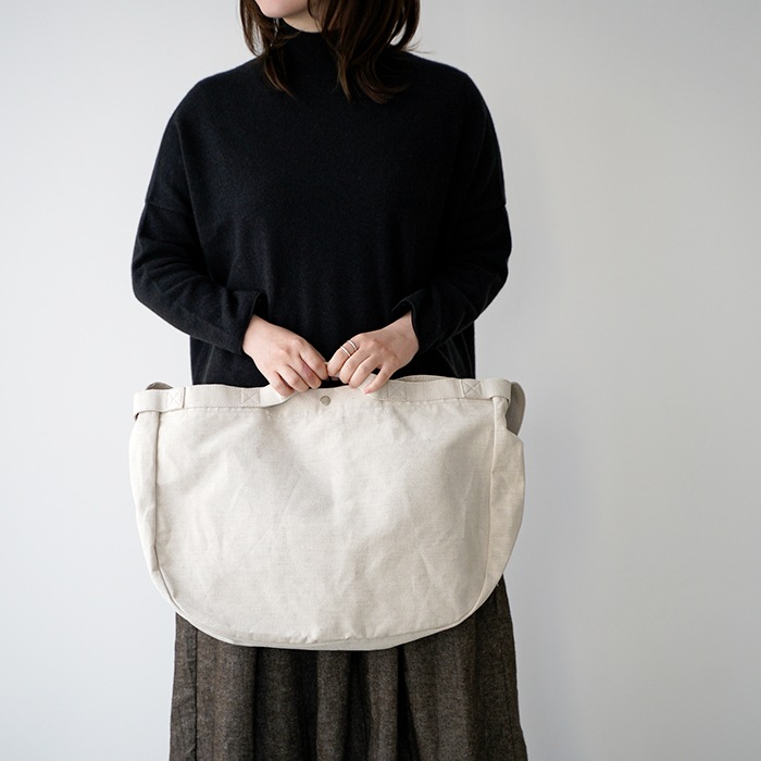 CLASKA クラスカ HAU ハウ キャンバス ショルダー バッグ canvas bag "tool tote 1" アイボリー レディース ...