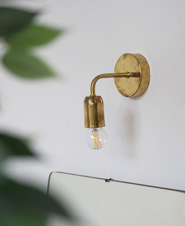 壁付け照明 真鍮｜シングルブラケット｜ブラス | 照明,壁付け照明 | Hauspot ～ハウスポット～ オンライン本店