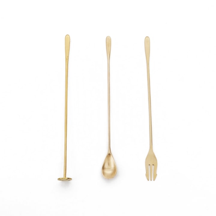 マドラー 真鍮｜Brassマドラーシリーズ｜3デザイン ブラス ゴールド | キッチン,カトラリー | Hauspot ～ハウスポット～ オンライン本店