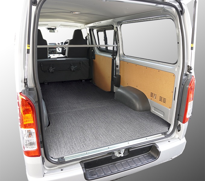 ハイエース 200系 DX3/6人用 ベッドキット+フルフロアパネル エントリーパッケージ 【タイプ2】（7型-現行）対応 |ベッドキット専門店-hyog-