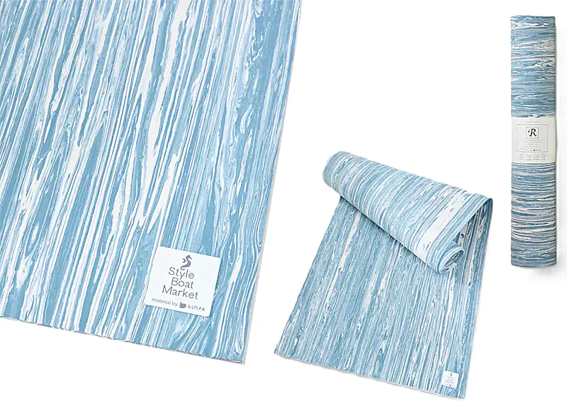 ヨガマット 5mm リカバリーヨガマット ムーンライトブルー 低反発×高