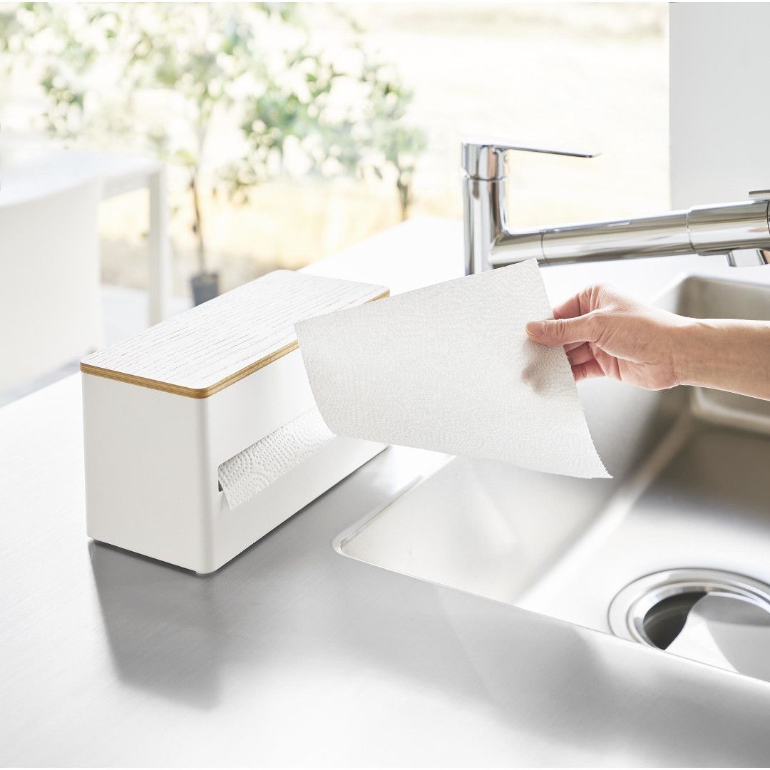 【RIN】 片手でカット 隠せるキッチンペーパーホルダー L｜キッチン用品,キッチン収納,キッチンペーパーホルダー｜kurasso（クラッソ）