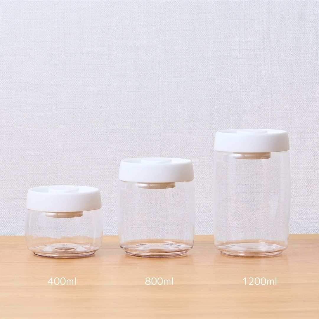 PUSH 空気が抜けるキャニスター 800ml｜キッチン用品,保存容器・調味料入れ,保存容器・キャニスター｜kurasso（クラッソ）
