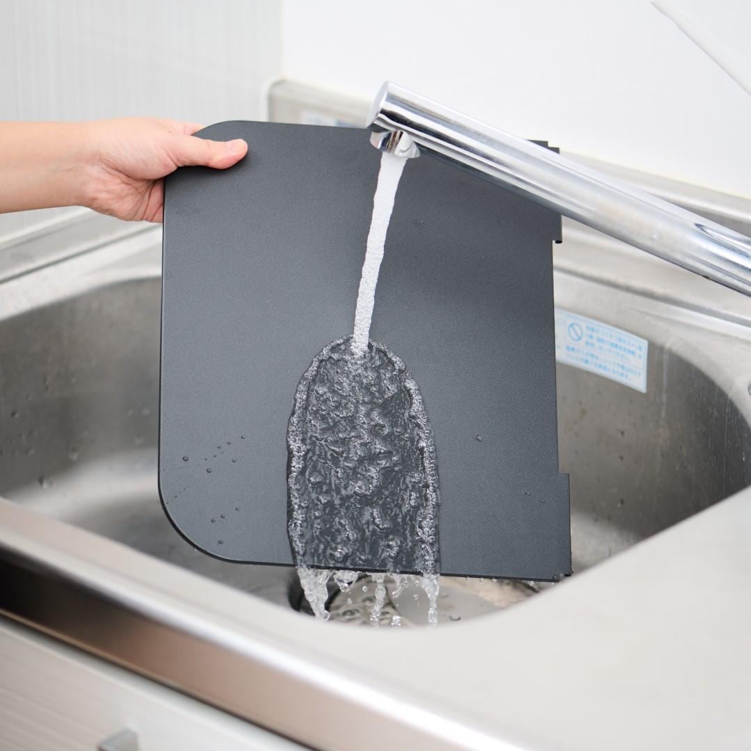 【AUX】 コンパクト4面レンジガード ブラック｜キッチン用品,キッチンツール｜kurasso（クラッソ）