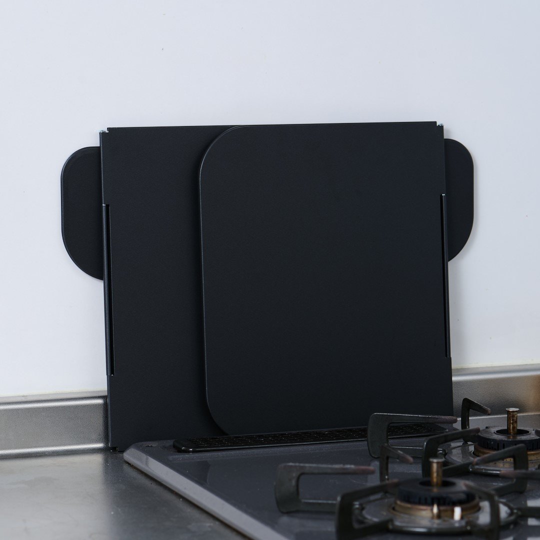 【AUX】 コンパクト4面レンジガード ブラック｜キッチン用品,キッチンツール｜kurasso（クラッソ）