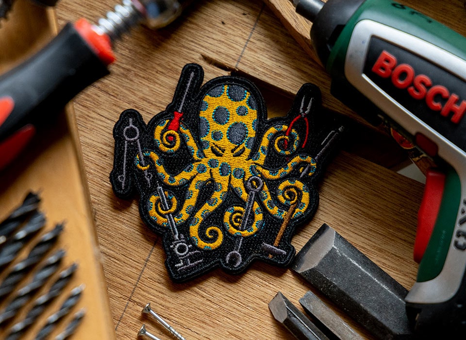 【ゆうパケット対象 】SPD Blue Ringed Kraken DIY Morale Patch | KINRYUオンラインストア