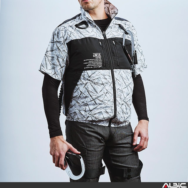 21年型 売れ筋商品【自重堂 Jawin フルハーネス対応半袖 空調服 54160 】セット