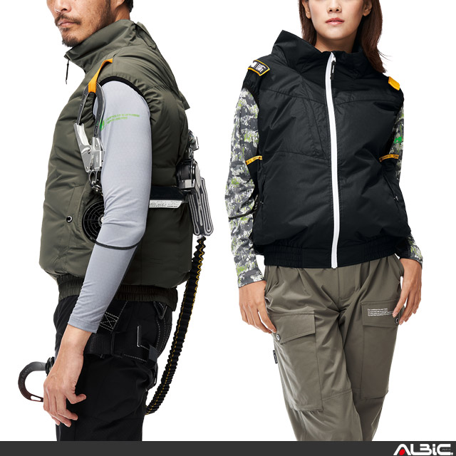 HUNNER チタン加工ベスト空調風神服 AT09900 服単品