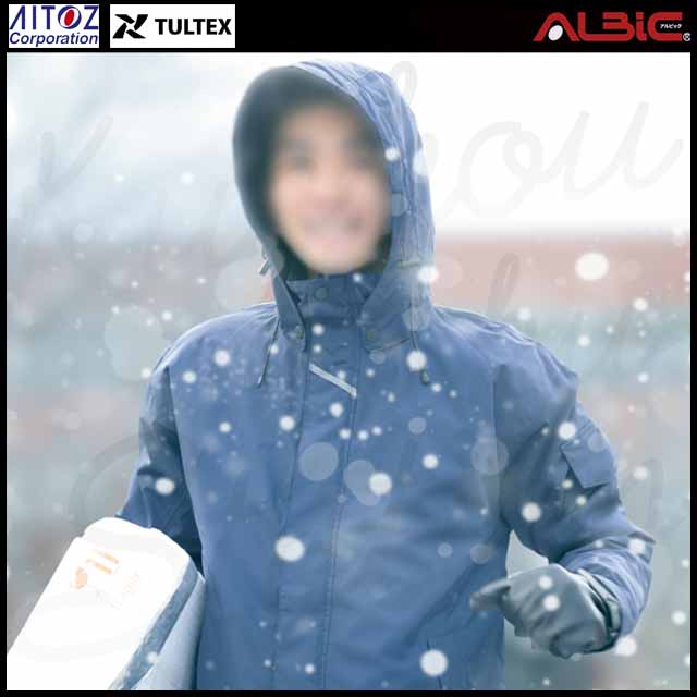 冬場のレインコートとしても活用できる防水防寒コートAZ8870