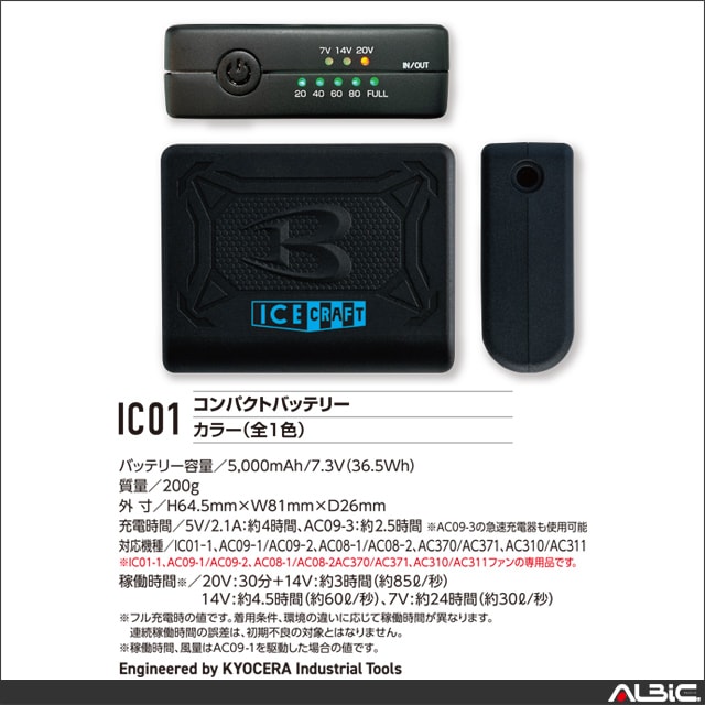 BURTE バートル アイスクラフト IC101S ペルチェファン ベスト set 2025年 最新 冷却アイテム