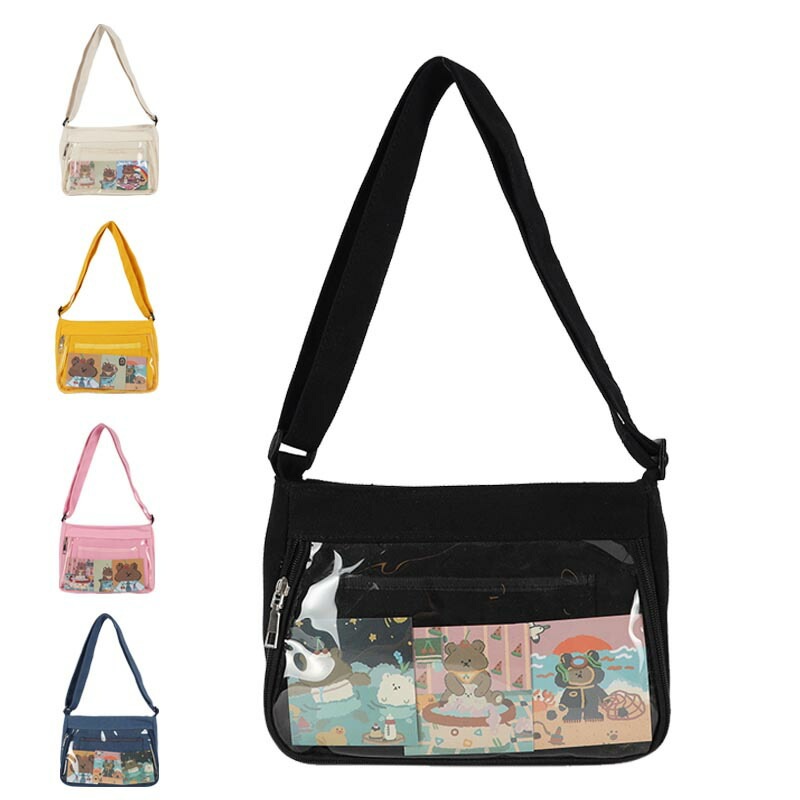 プチプラ痛バッグ 痛バ ショルダー ショルダーバッグ 見せバッグ 透明 ビニール おたく オタクバッグ 痛バック通販