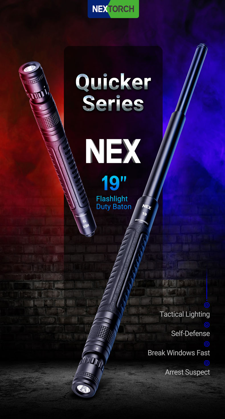 NEXTORCH ネクストーチ NEX ライト付きバトン N19L | 護身グッズ,特殊警棒 | 防犯グッズ 護身用品の防犯百貨