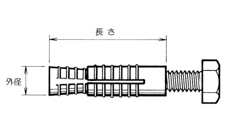 AXプラグ AX－C 《標準(または鉄)/生地(または標準)》 | ｱﾝｶｰﾎﾞﾙﾄ,標準(または鉄),生地(または標準),ｺﾝｸﾘｰﾄ用樹脂ﾌﾟﾗｸﾞ,その他メーカー | ネジショップ