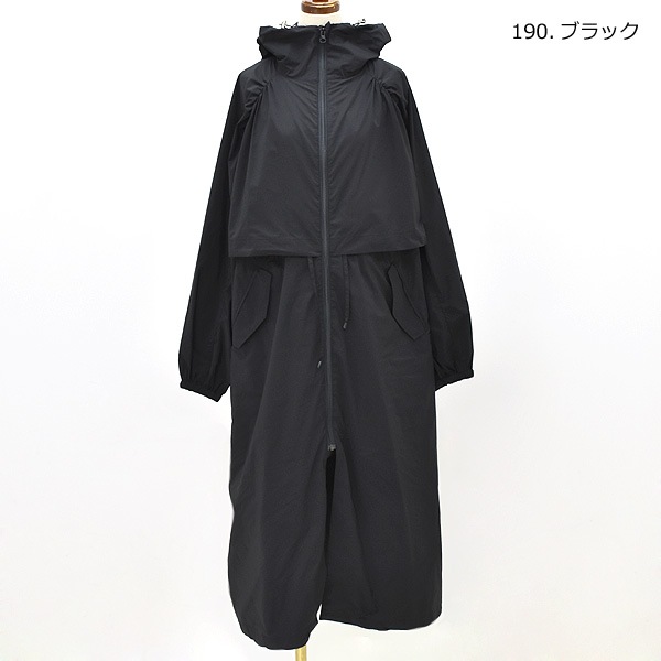 Audrey and John Wad オードリーアンドジョンワッド フーデッドAラインロングZIPコート L4205 レディース【送料無料 ...