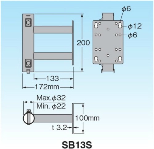 マスプロ サイドベース SB13SN | アンテナ部材,アンテナ 取付金具,UHFアンテナ用 屋根馬 サイドベース,UHFアンテナ用 屋根馬 サイドベース | セイコーテクノ