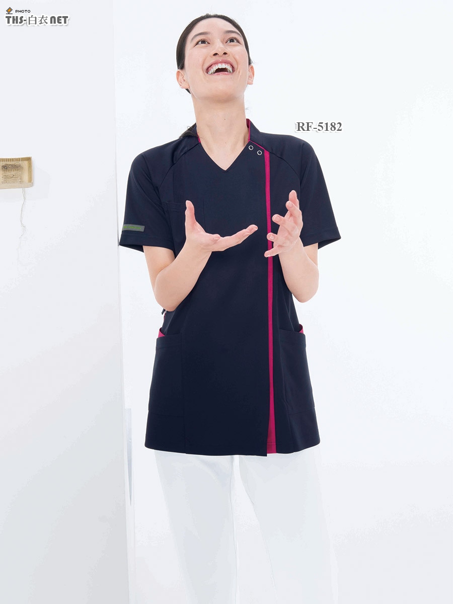 【THS-白衣通販】 女子スクラブ半袖[ナガイレーベン製品] RF-5182