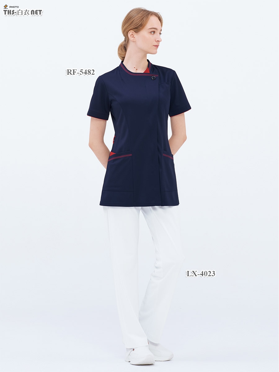 ★女子スクラブ半袖[ナガイレーベン製品] RF-5482｜THS-白衣通販・販売