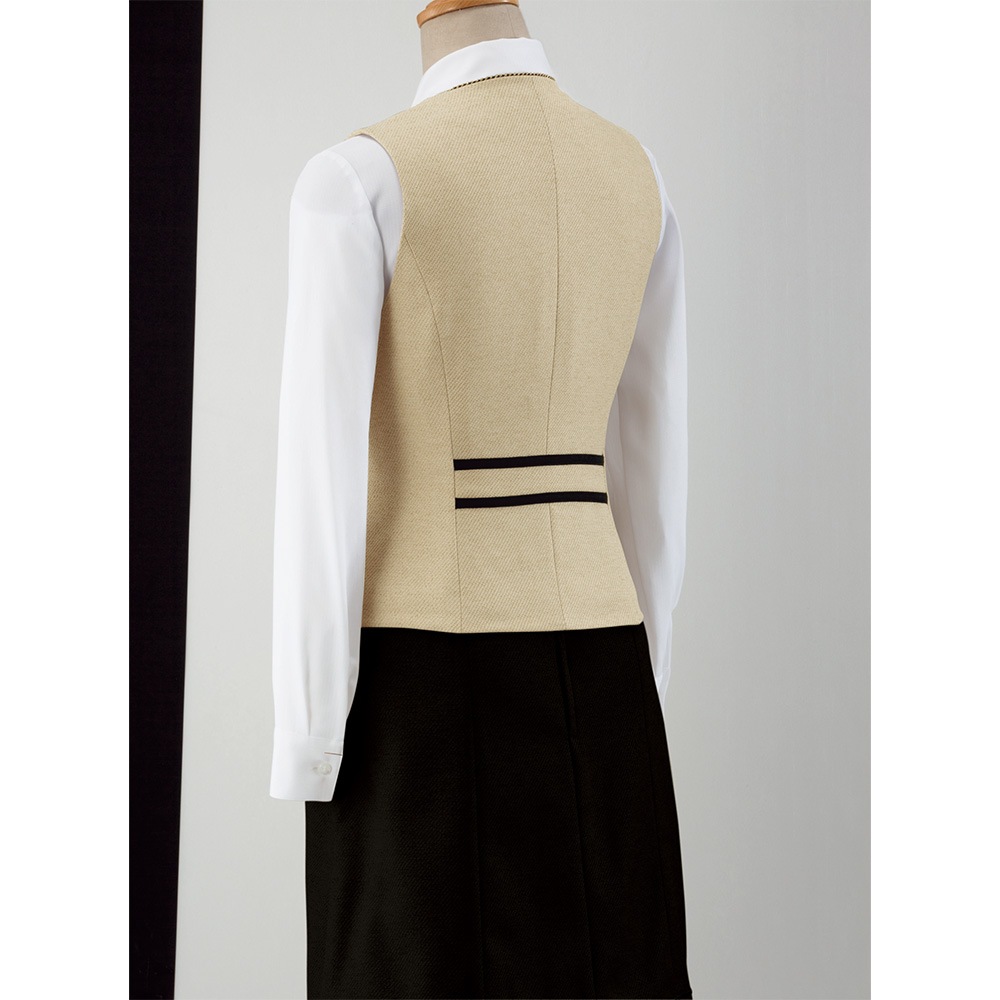 アンジョア en joie ベスト 11520 レディース ユニフォーム オフィス 制服 事務服 受付 コンパニオン ショールーム かわいい ...