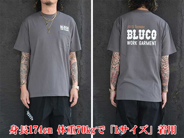 全4色【BLUCO/ブルコ】2025SS「Pocket Tee”BOLT”/ポケットTee”ボルト”」(153-22-012) | ブランド,B,BLUCO | WOLF PACK