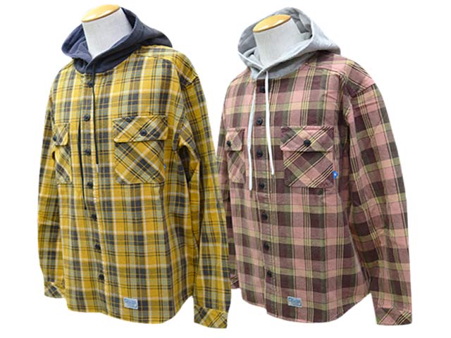 全2色【Liberaiders/リべレイダース】2025FW「Hooded Plaid Shirt