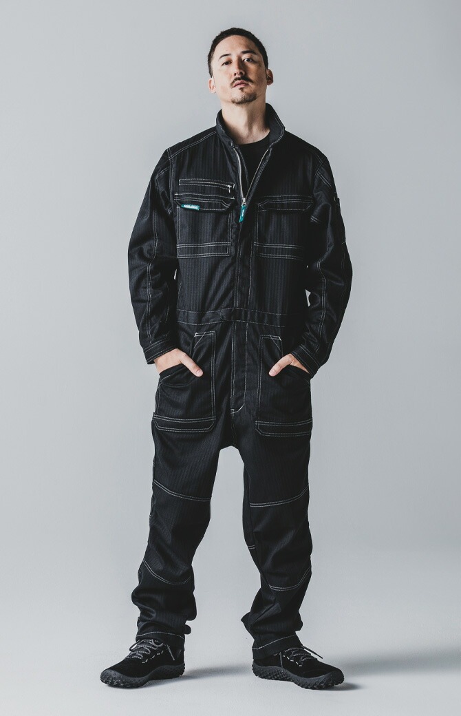 寅壱 ツナギ 2025年 秋冬 新作 9540-501 ストレッチ 制電 メンズ