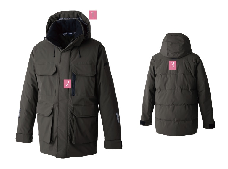 TSデザイン 1927 長袖リフレクティブファイバーダウンコート 秋冬 軽量 ストレッチ 防風性 反射機能 撥水 保温性 2025新作｜作業着・作業服の通販ワークキング【公式】